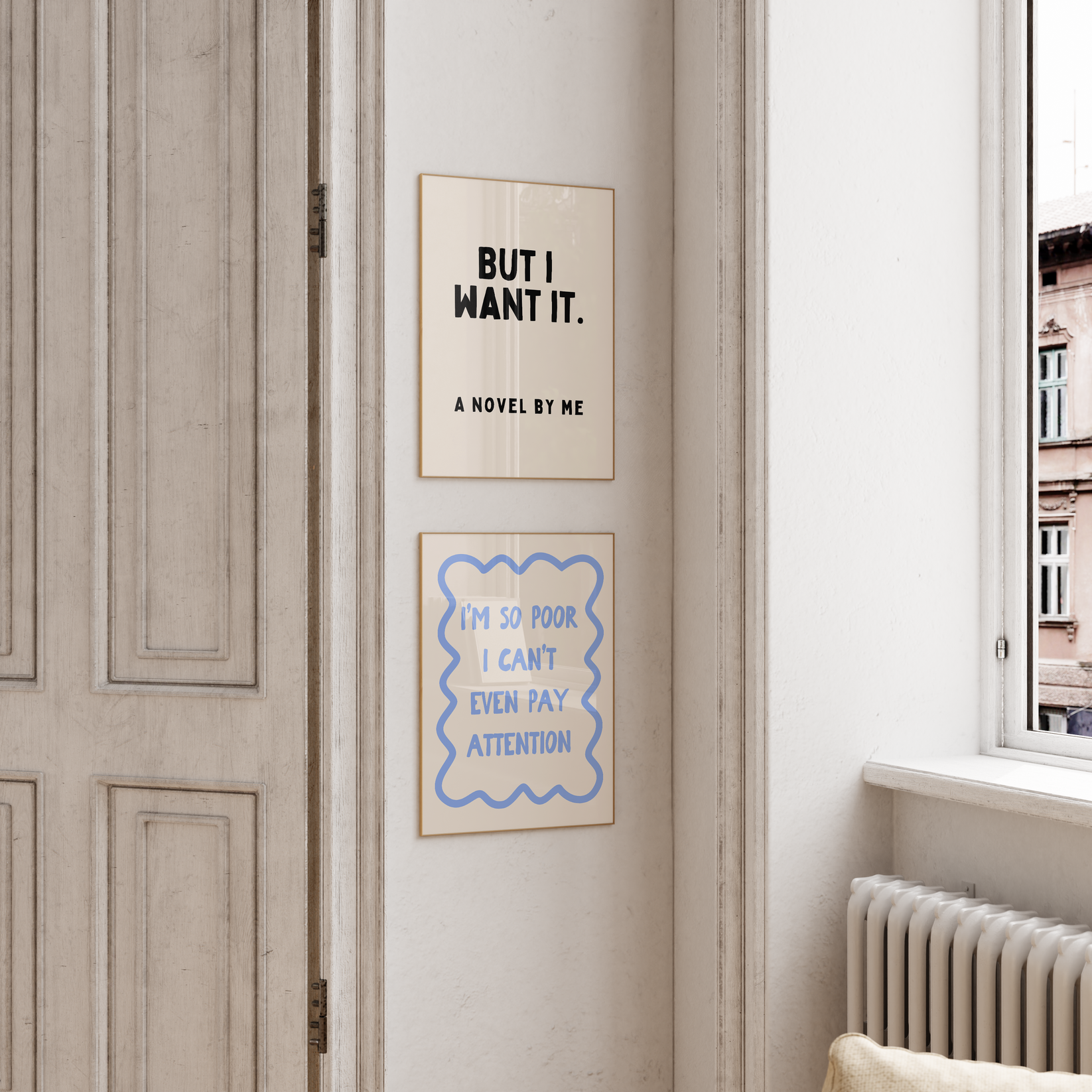 But I Want It. A Novel By Me | Black and Cream | Art Print – Wisdom and ...