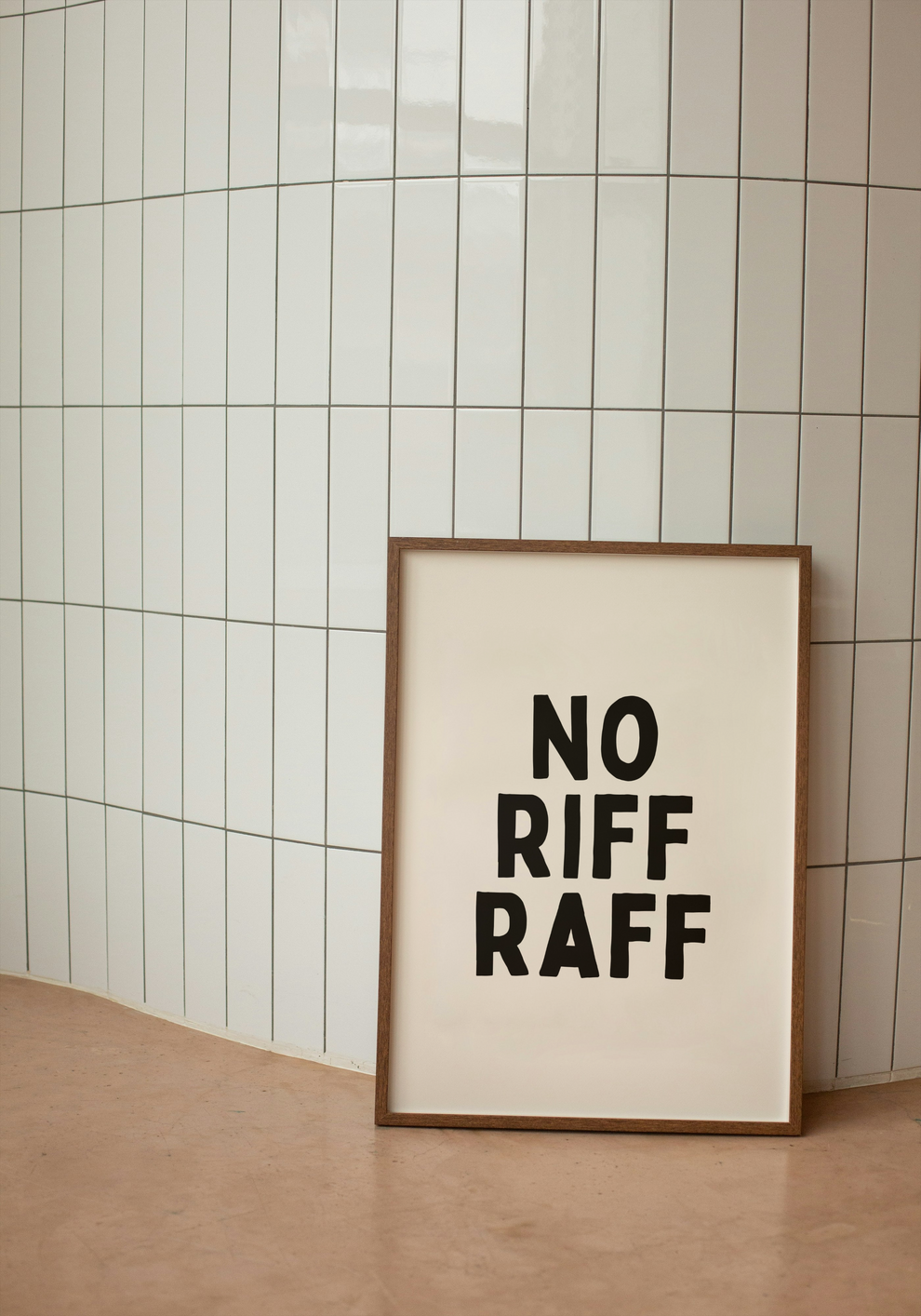 No Riff Raff | Black and Cream | Art Print – Wisdom and Wonder Designs