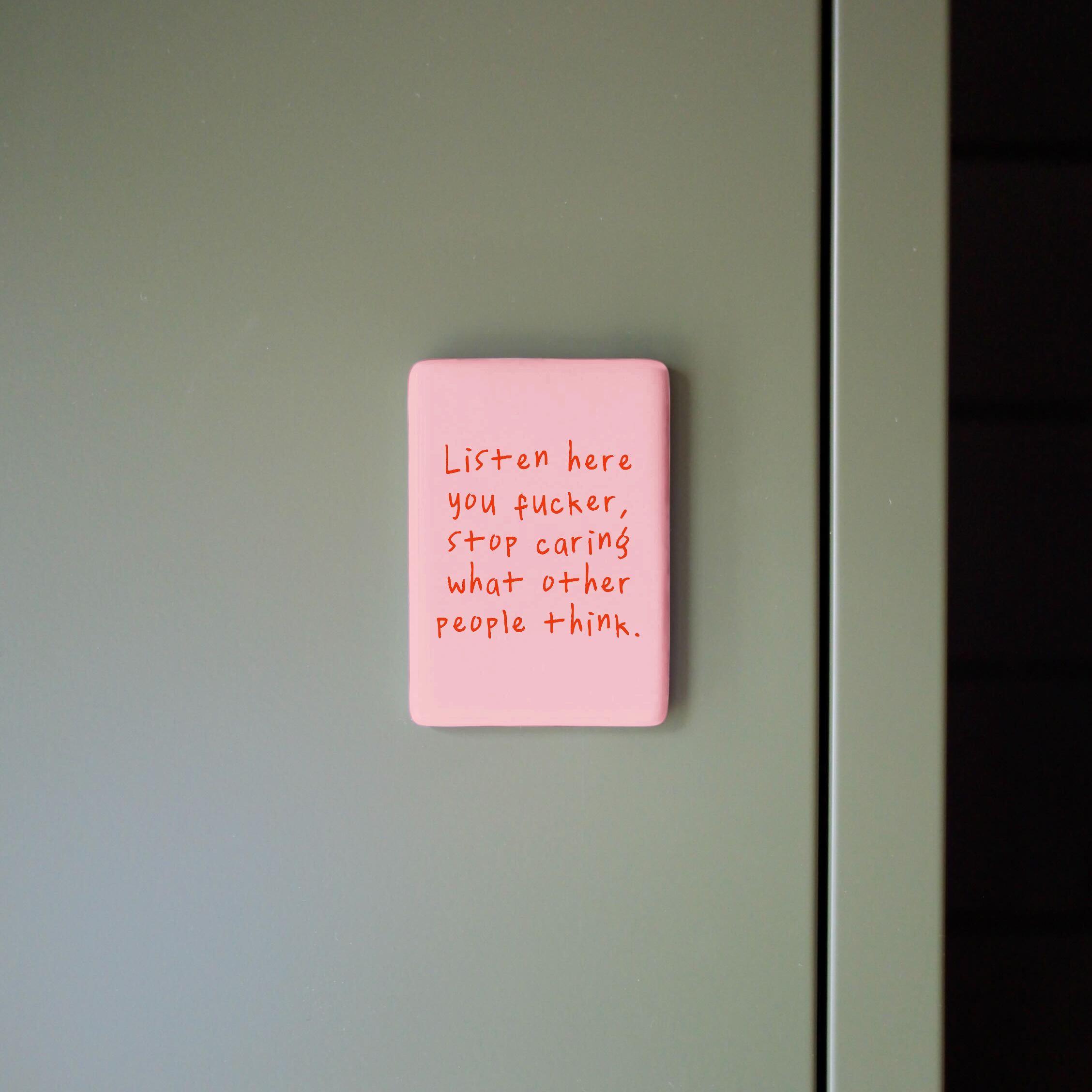Listen Here You Fucker | Ceramic Magnet – Wisdom and Wonder Designs