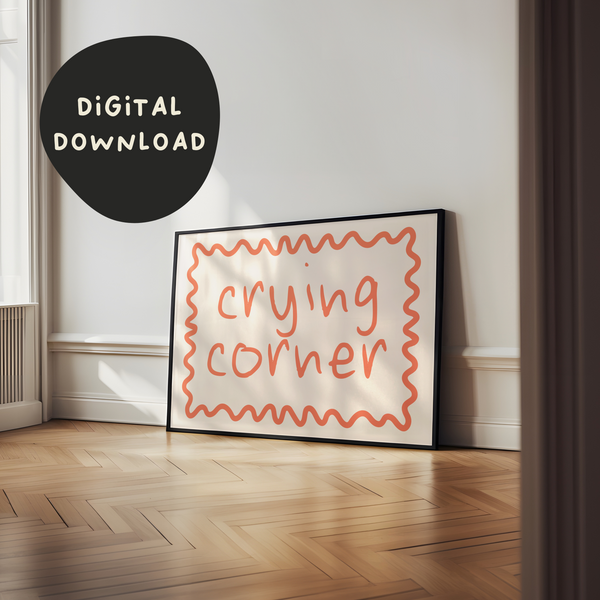Digital Download | Crying Corner | Landscape | Coral and Cream – Wisdom ...
