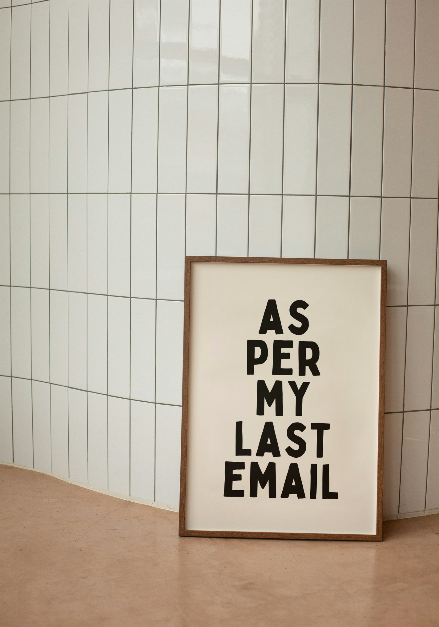 As Per My Last Email | Black and Cream | Art Print – Wisdom and Wonder ...