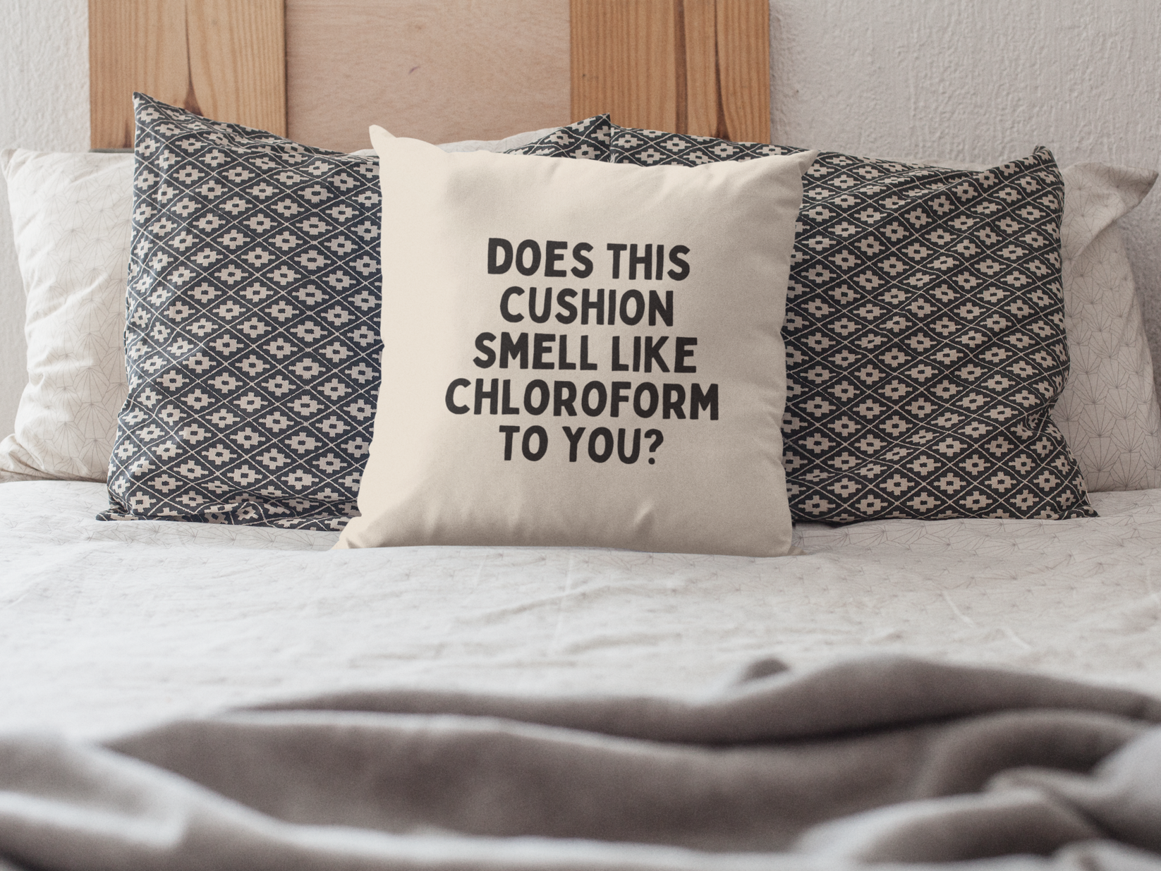 Does This Cushion Smell Like Chloroform To You? | Black and Cream | Cu ...
