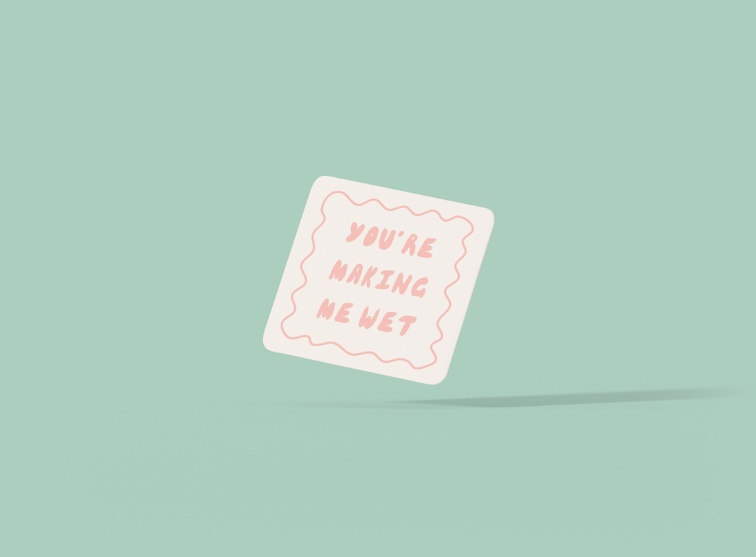 You're Making Me Wet | Peach and Cream | Coaster – Wisdom and Wonder ...